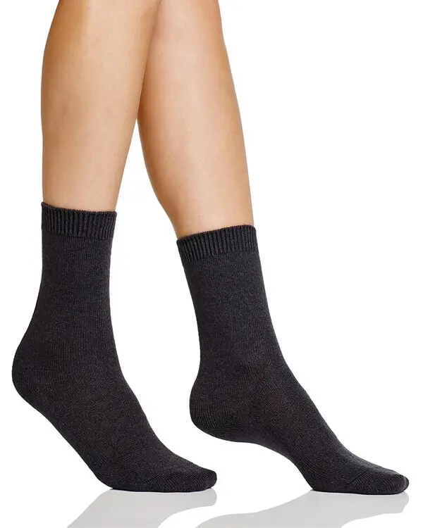 Falke Cosy Mid-calf Socks - Dark Gray