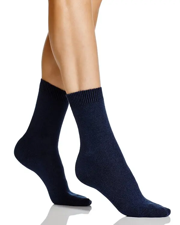 Falke Cosy Mid-calf Socks - Dark Navy