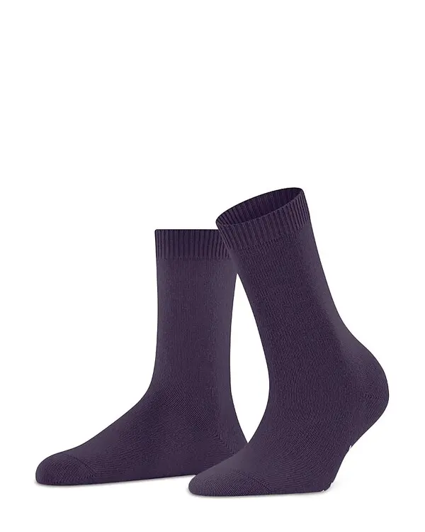 Falke Cosy Mid-calf Socks - Wineberry