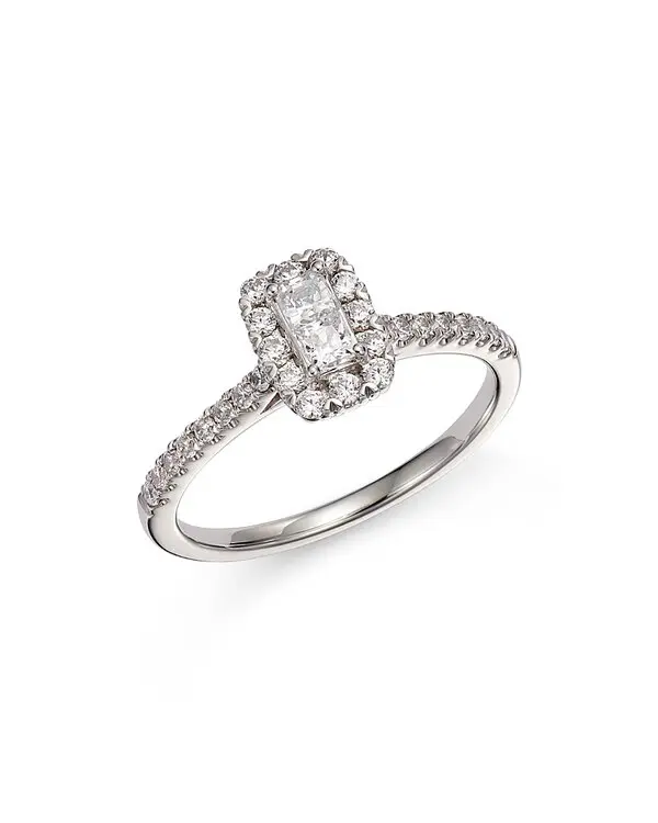 Bloomingdale'S Diamond Halo Ring, 0.50 Tcw - White