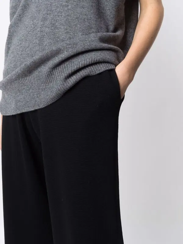 ALLUDE Cropped Wide-leg Wool Trousers