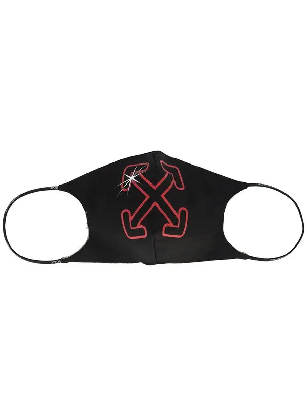 Off-White Arrow-print Face Mask - Black
