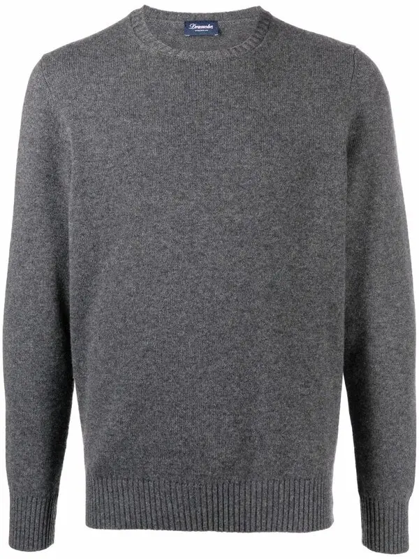 DRUMOHR Crew-neck Cashmere Jumper - Grey