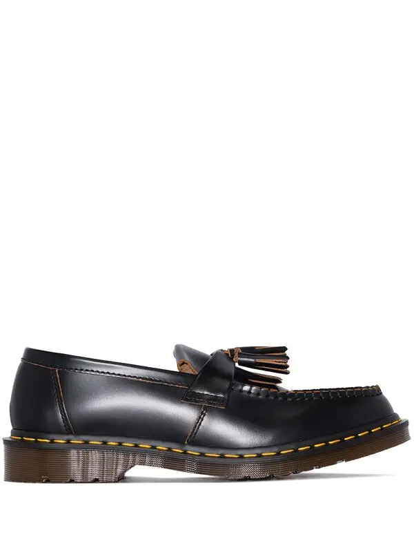 Dr. Martens Mie Vintage Tassled Leather Loafers - Black
