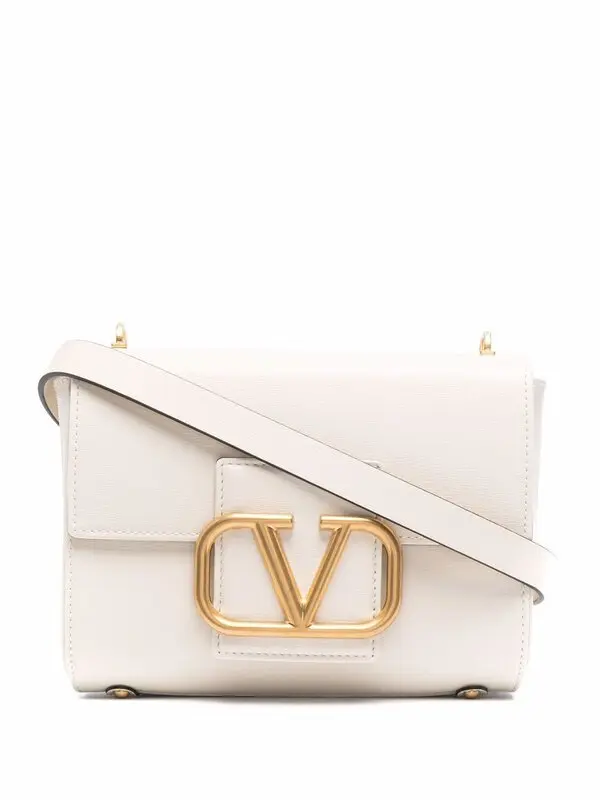 Valentino Garavani Stud Sign Shoulder Bag - Neutrals
