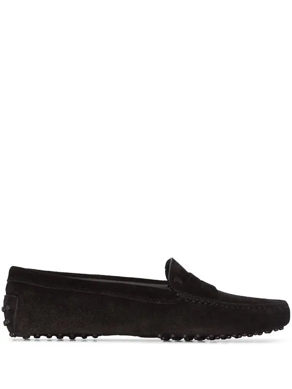 TOD'S Suede Loafers - Black