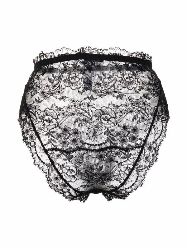 Dolce & Gabbana High-waisted Chantilly-lace Briefs