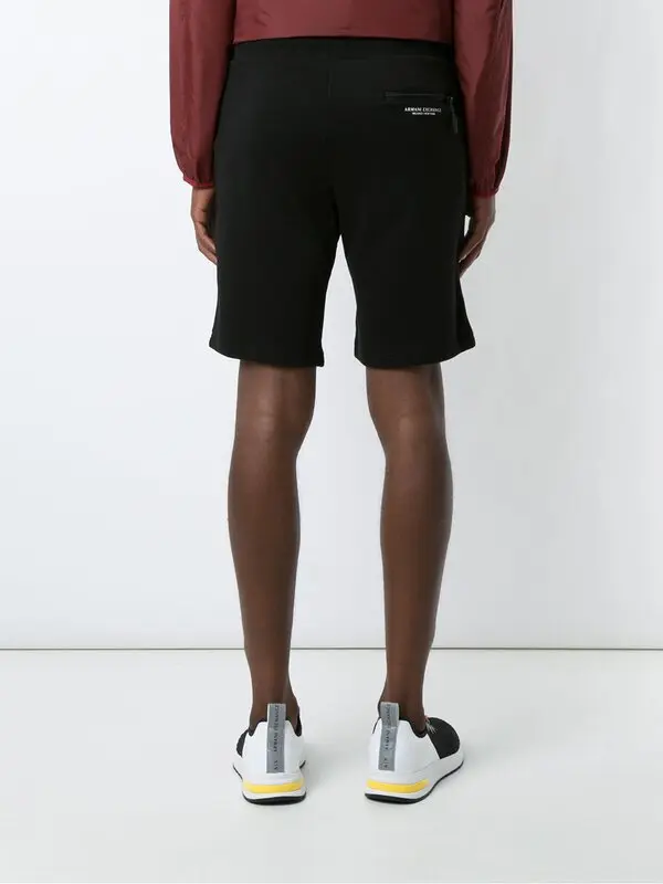 Armani Exchange Drawstring Track Shorts - Black