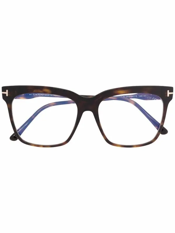 TOM FORD Wayfarer-frame Glasses - Brown