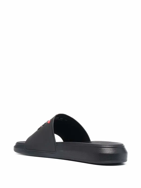 Alexander McQueen Embossed Logo Slides
