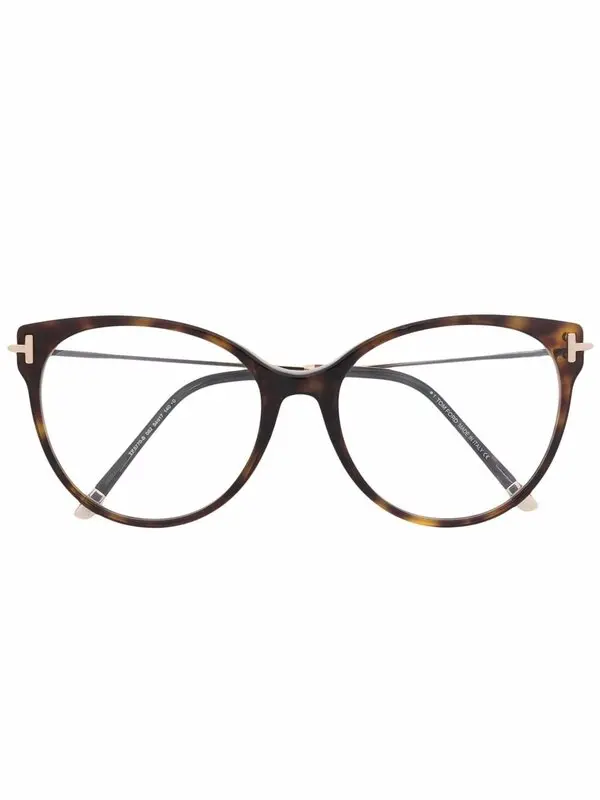 TOM FORD Oversized Tortoiseshell-frame Glasses - Brown