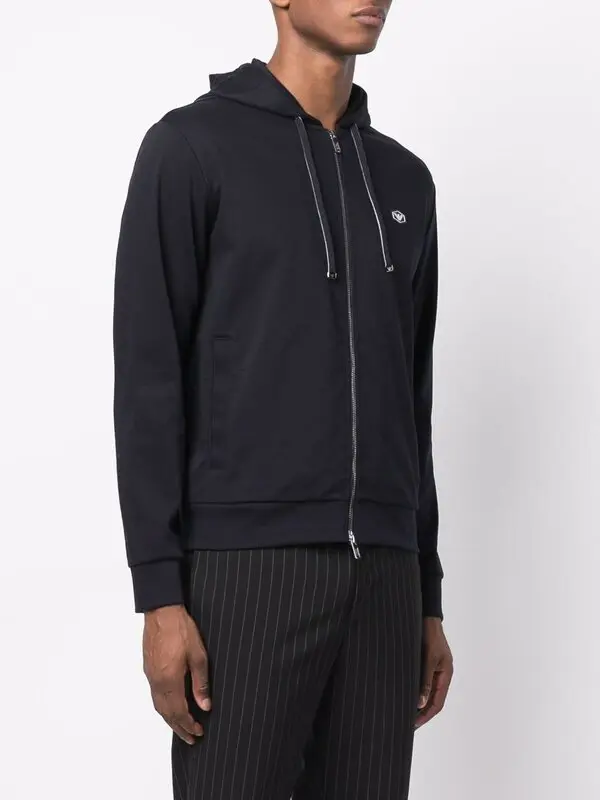 Emporio Armani Zip-up Hoodie - Blue