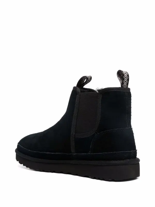 UGG Debossed-logo Shearling Ankle Boots