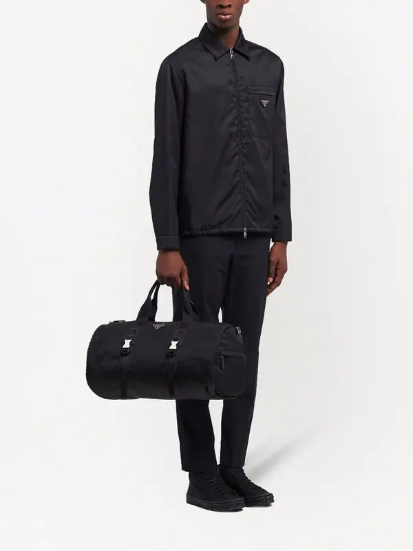 Prada Triangle Logo Duffle Bag