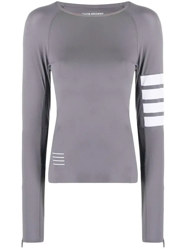 Thom Browne 4-bar Compression Top - Grey
