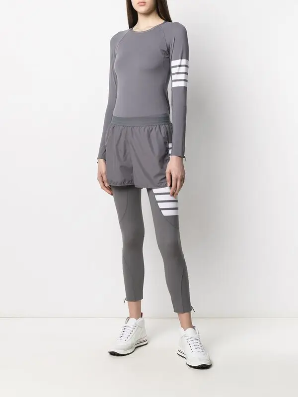 Thom Browne 4-bar Compression Top - Grey