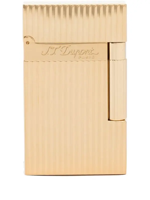 S.t. Dupont Engraved-logo Lighter - Gold
