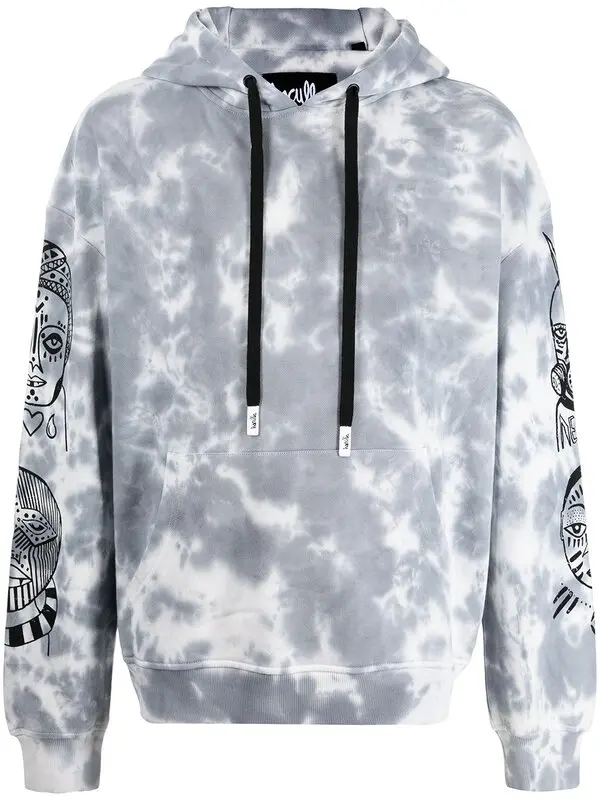 HACULLA. Tie-dye Hoodie - Blue