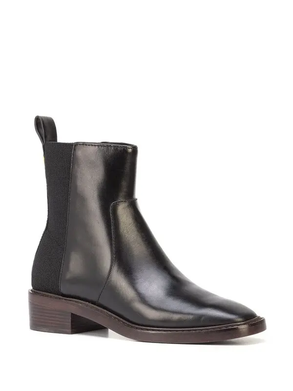Tory Burch Square-toe Leather Chelsea Boots