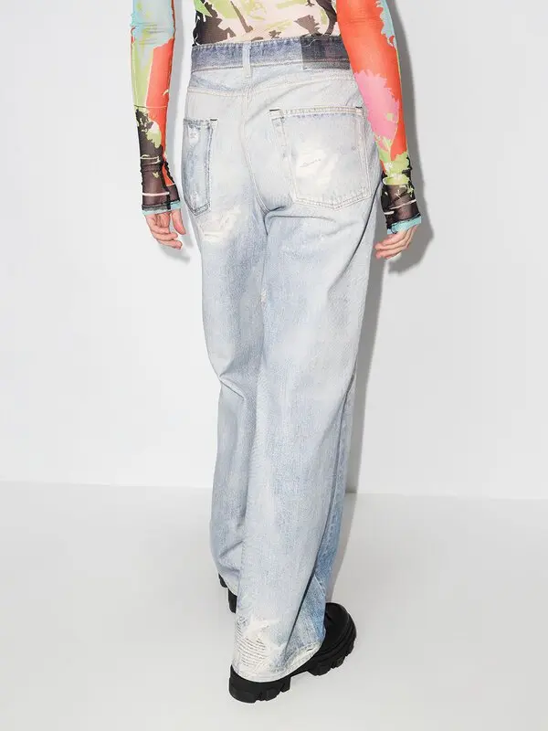 Our Legacy Full Cut Distressed Jeans - Blue