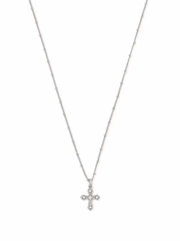 Dolce & Gabbana Cross Pendant Necklace - Silver
