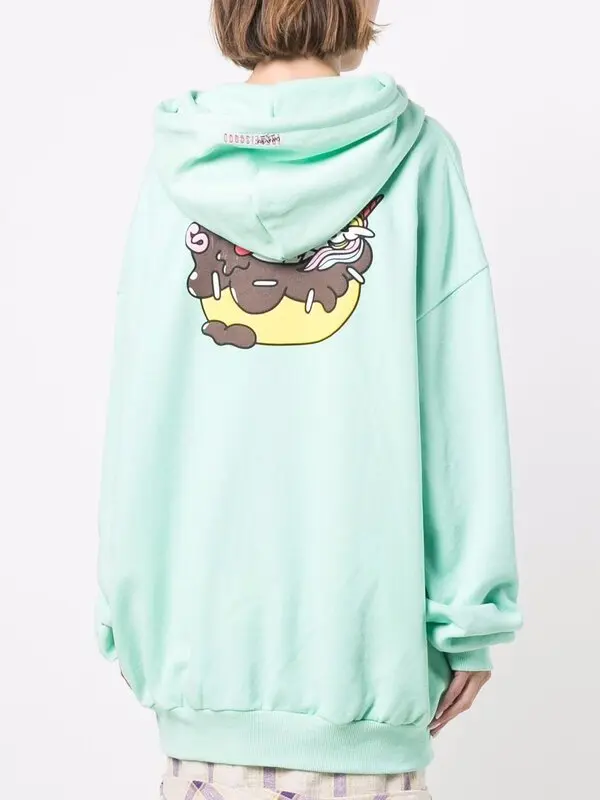 IRENEISGOOD Oversized Logo-print Hoodie - Green