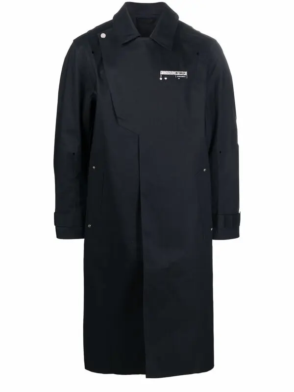 A-COLD-WALL* Longline Trench Coat - Black