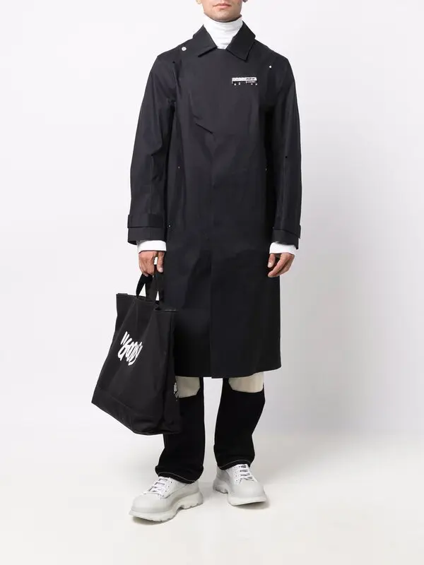 A-COLD-WALL* Longline Trench Coat - Black
