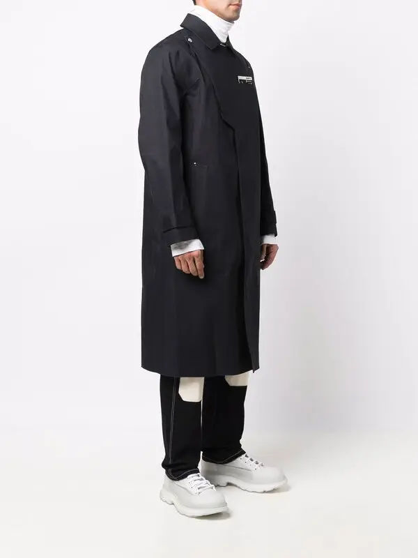 A-COLD-WALL* Longline Trench Coat - Black
