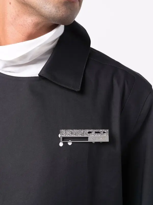 A-COLD-WALL* Longline Trench Coat - Black