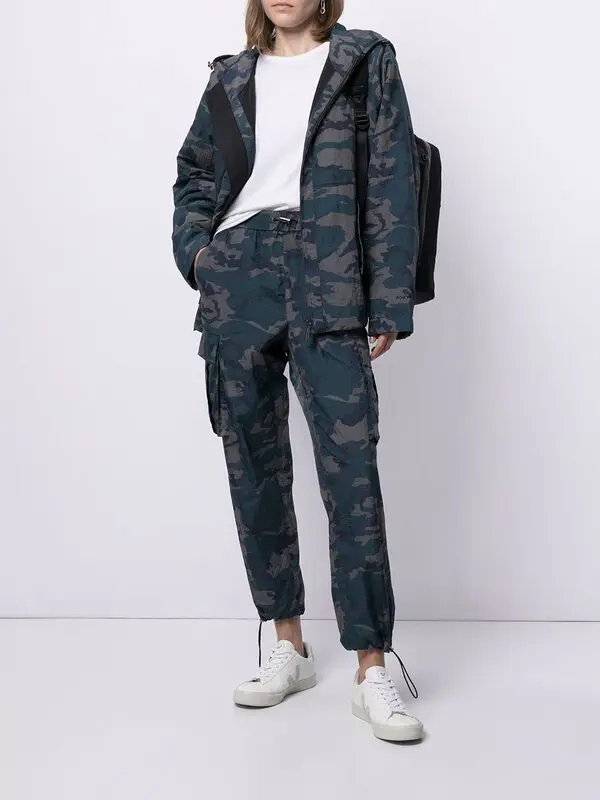 PORTS V Camouflage-print Hooded Jacket