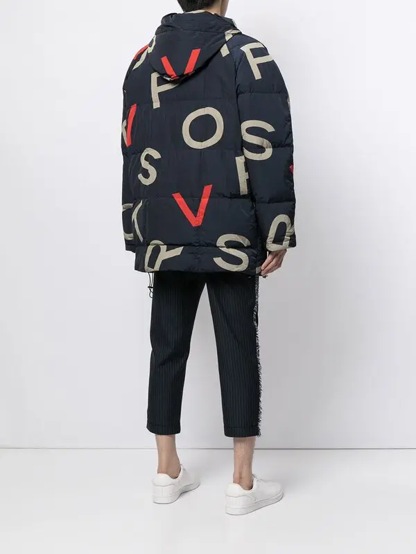 PORTS V Logo-print Oversized Padded Jacket
