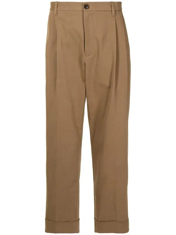 PORTS V Turned-hem Straight-leg Trousers