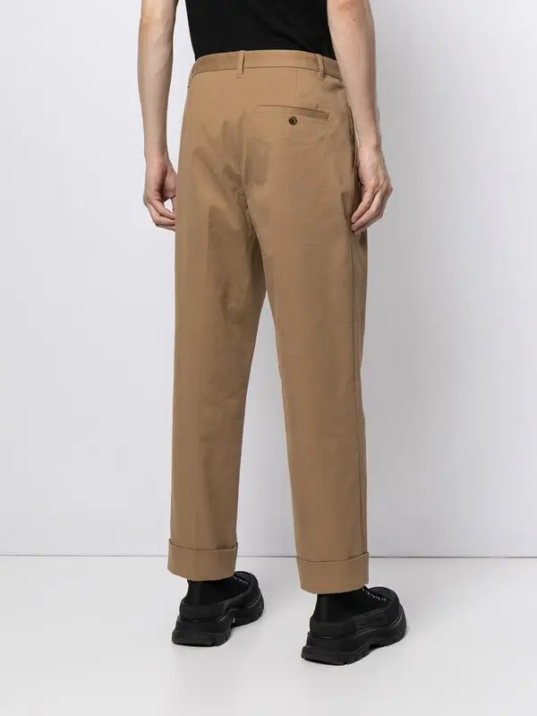 PORTS V Turned-hem Straight-leg Trousers