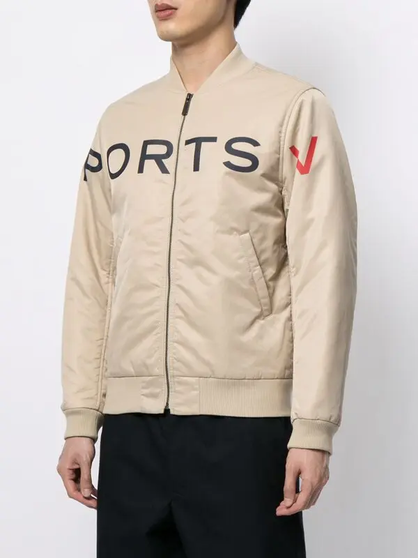 PORTS V Logo-print Bomber Jacket