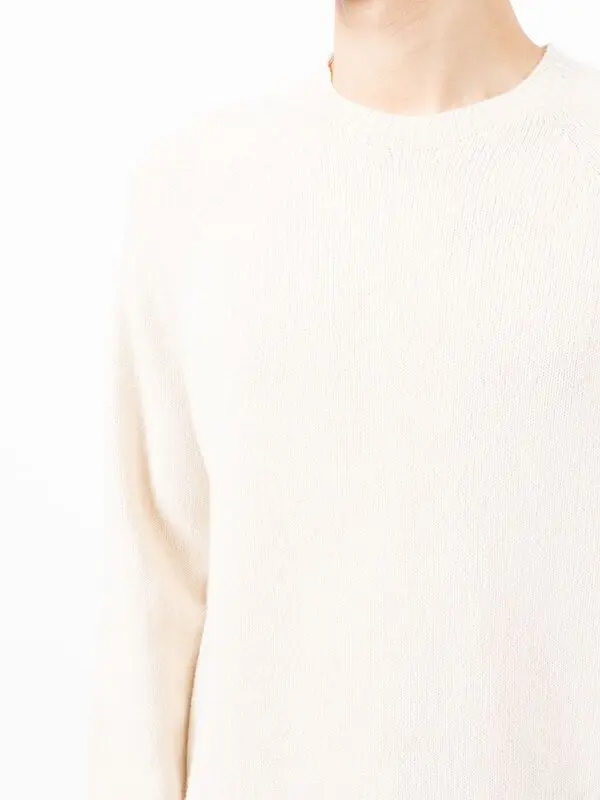 Sunspel Crew-neck Wool Jumper - White