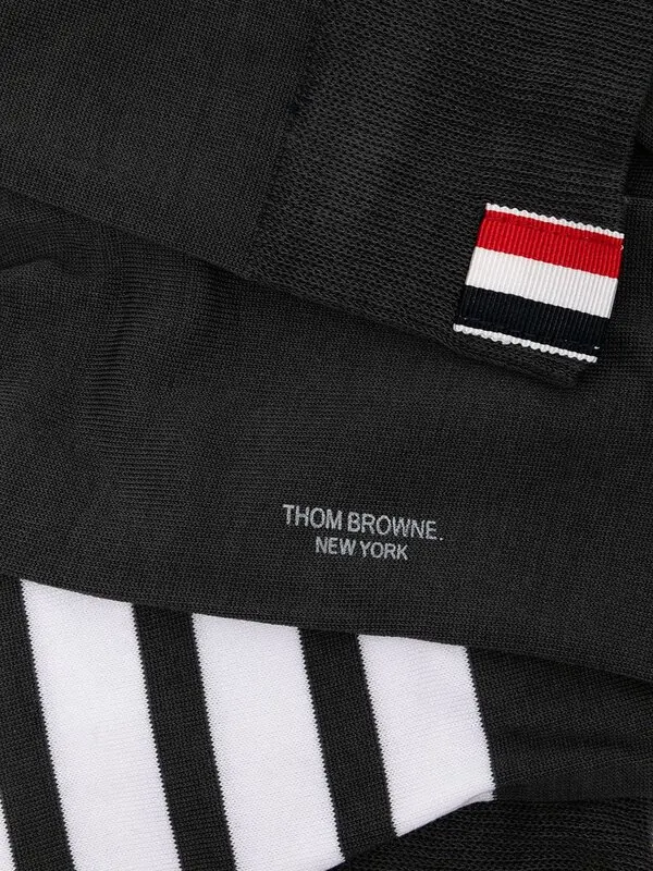 Thom Browne 4-bar Stripe Socks - Grey