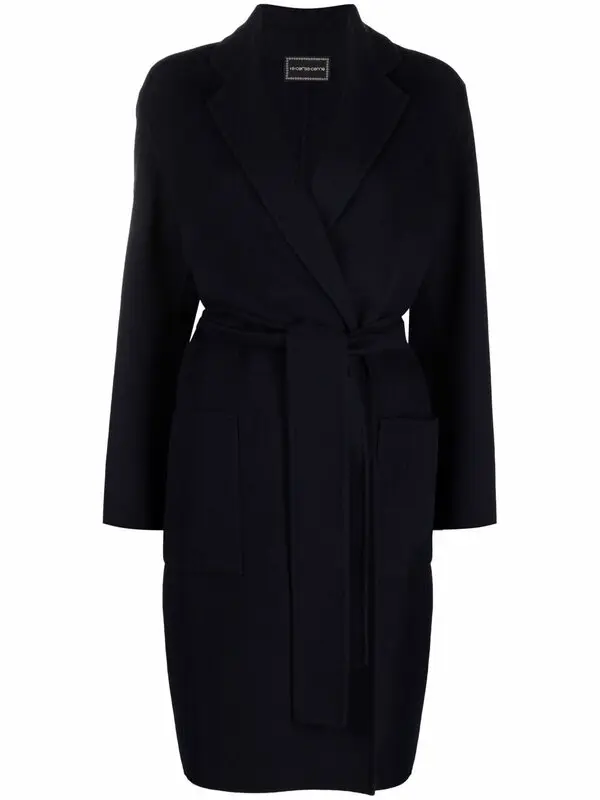 10 CORSO COMO Belted Single-breasted Coat - Blue