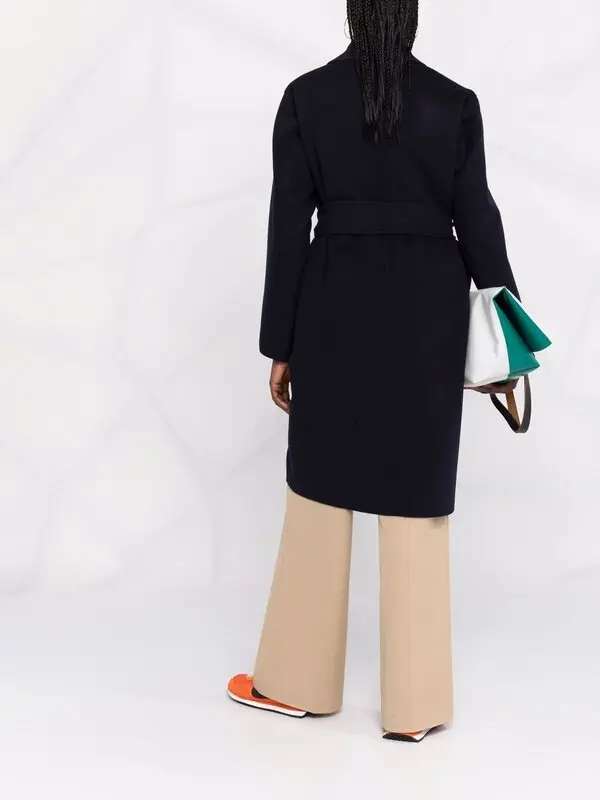 10 CORSO COMO Belted Single-breasted Coat - Blue