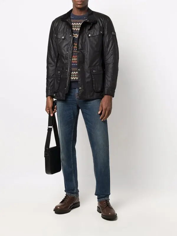 Barbour Wax-coated Zipped Jacket