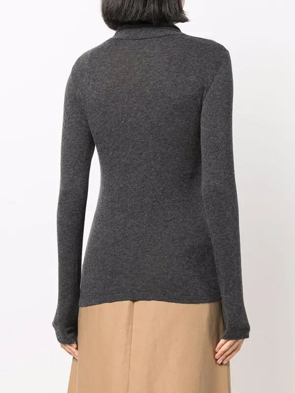 Majestic Filatures Roll Neck Jumper - Grey