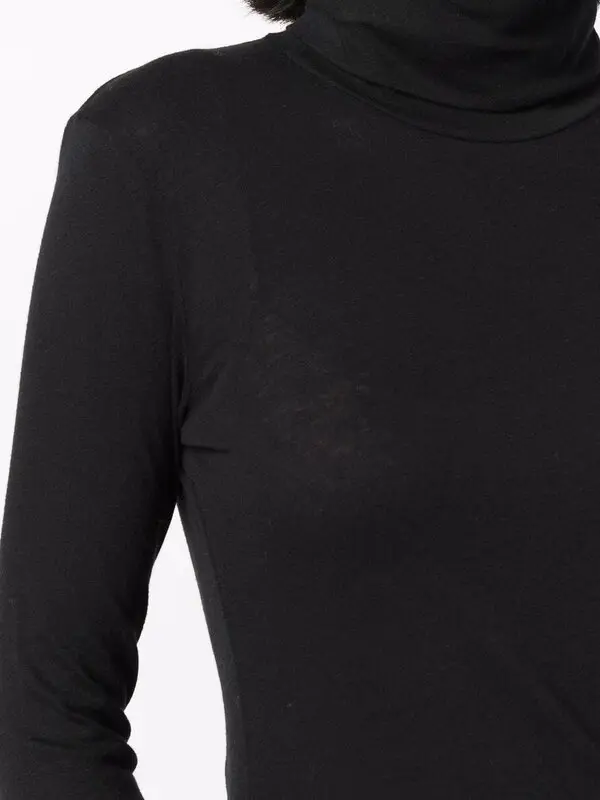 Majestic Filatures Roll Neck Jumper - Black