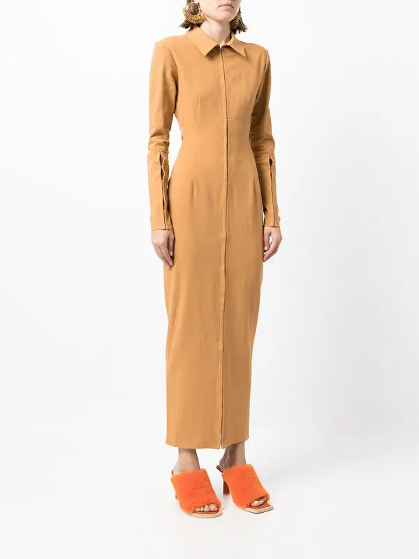 Jacquemus Obiou Fitted Long Dress