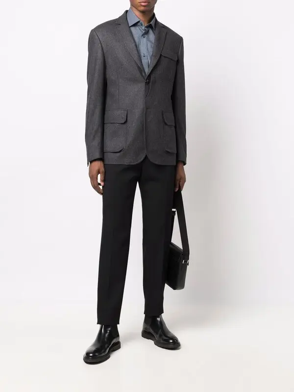 BILLIONAIRE Embroidered-logo Tailored Blazer