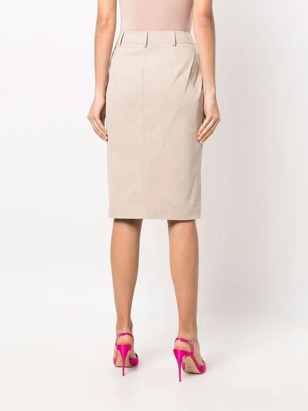 Moschino Button-up Midi Skirt