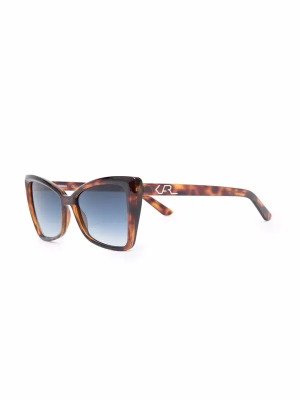 Karl Lagerfeld Tortoiseshell Cat Eye Sunglasses
