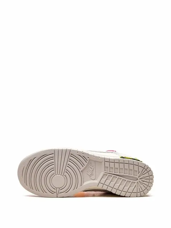 Nike X Off White Dunk Low Lot 17 Sneakers - Grey