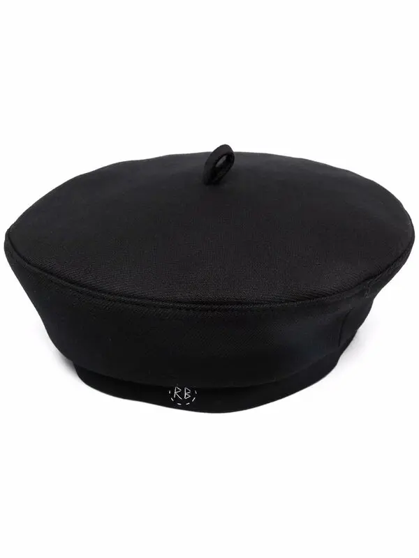 Ruslan Baginskiy Stitched-logo Beret - Black