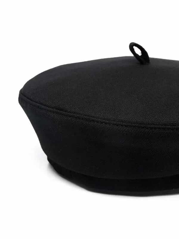 Ruslan Baginskiy Stitched-logo Beret - Black