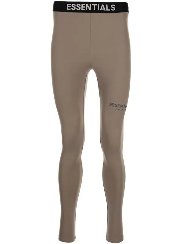 Fear Of God Athletic Logo-waist Leggings - Brown